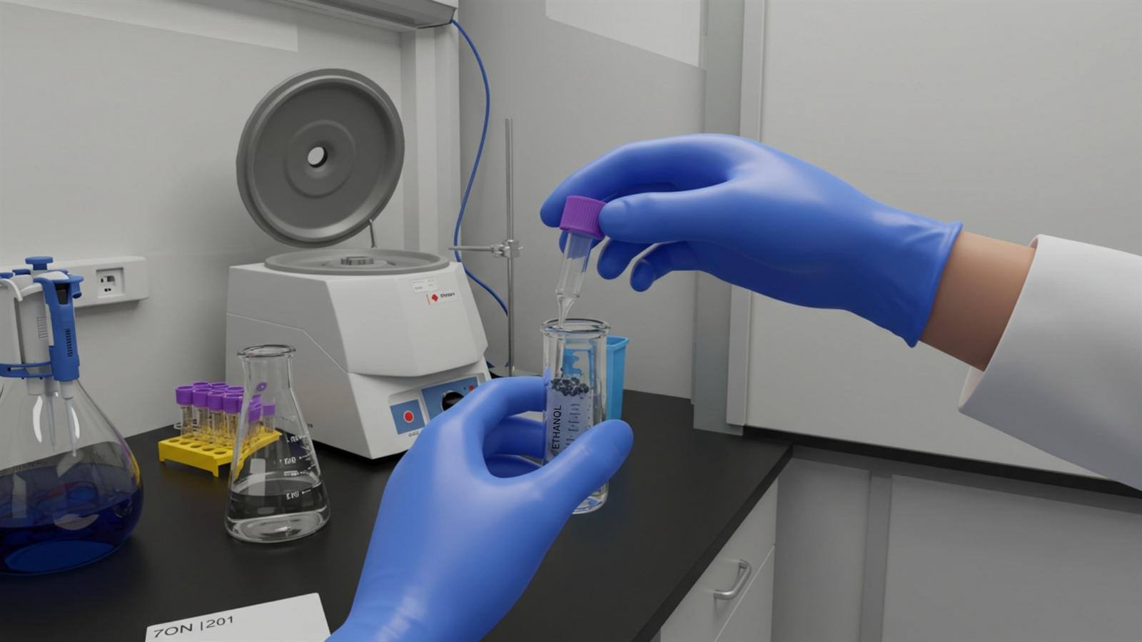 Virtual Reality in Extraction of DNA from Plant Material